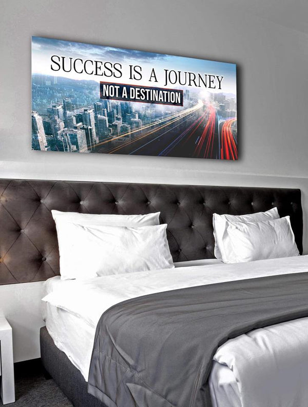 Business Wall Art: Success Is A Journey (Wood Frame Ready To Hang ...